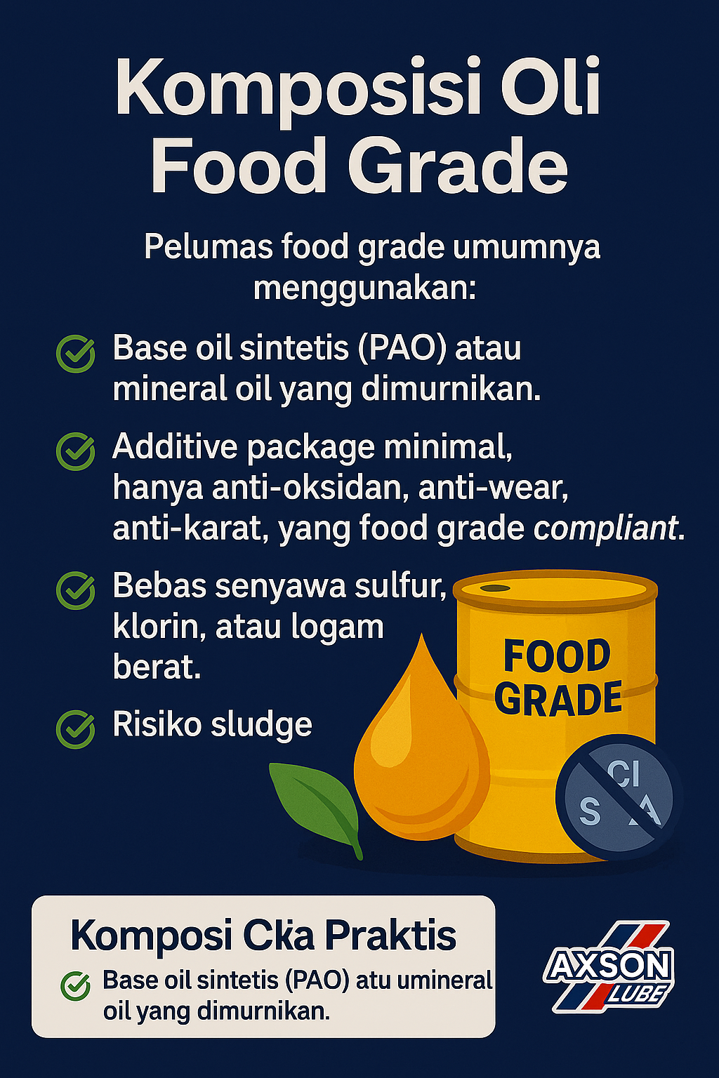 Penggunaan Oli Food Grade dalam Industri Makanan: Aman dan Wajib ...